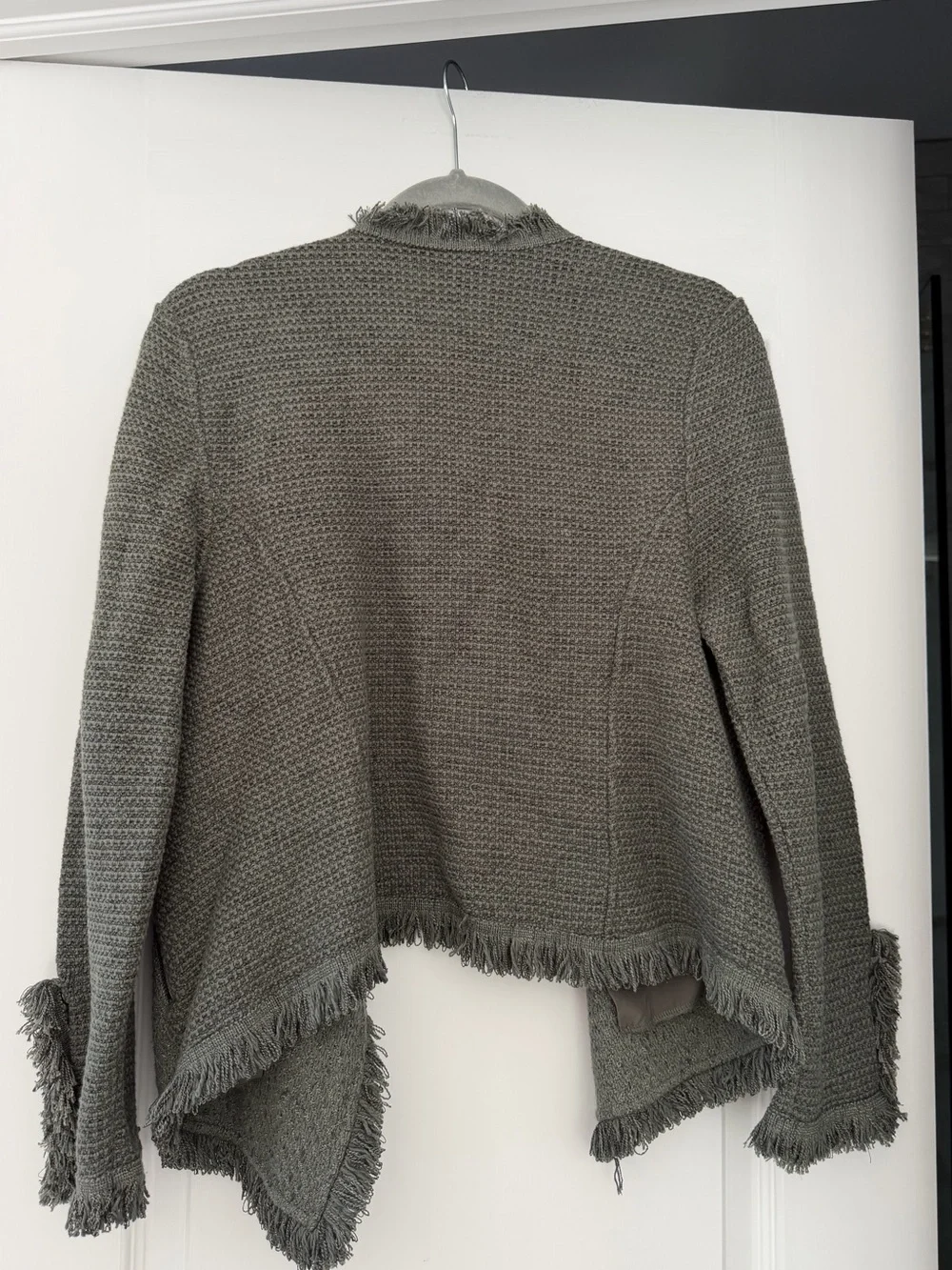 NIC+ZOE | Jackets & Coats | Niczoe Michaela Fringe Mix Jacket Olive ...